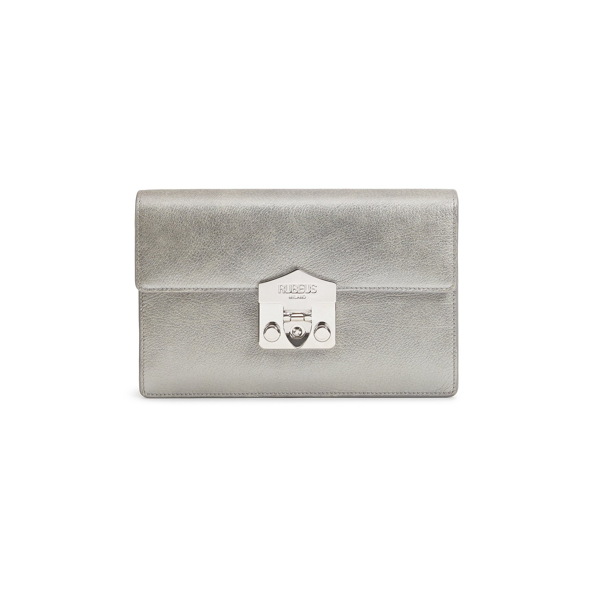 Silver Calfskin Flash Wallet Clutch – Rubeus Milano